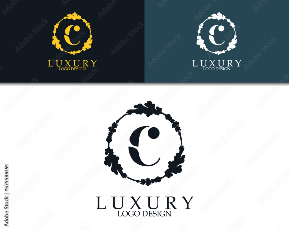 letter C luxury logo design,suitable for brand identity,logo boutique ...