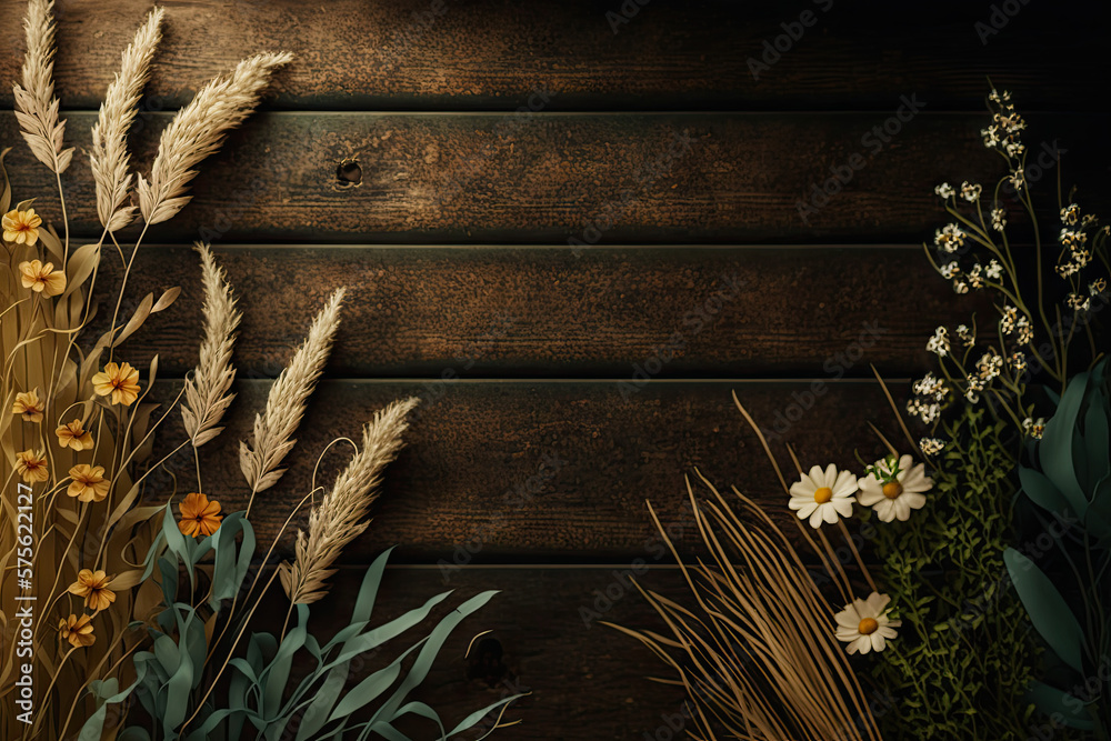 Rustic Summer Flowers Plants Background Texture - Rustic Texture ...