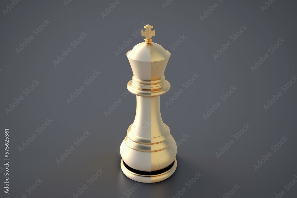 simple 3d chess piece emoji icon render made by generative ai Stock ...