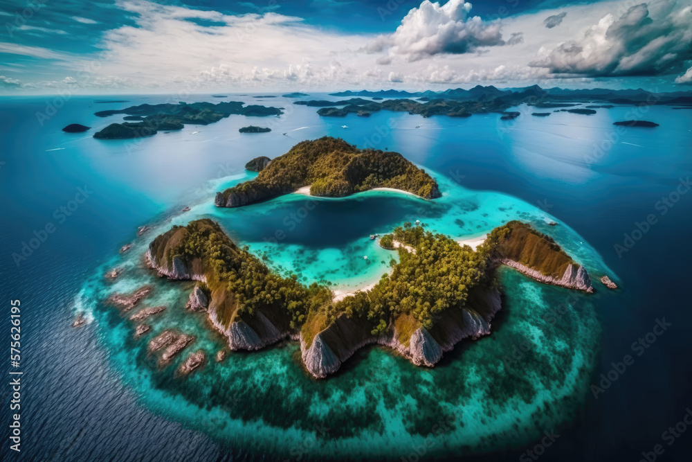 Island chains in the sea. Aerial photos of the Philippine dream islands ...