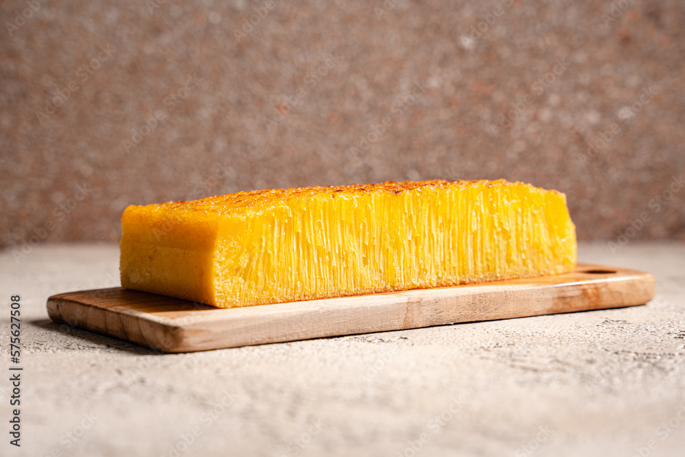 Bika ambon or golden cake or golden kuih bingka in Singapore, is an ...
