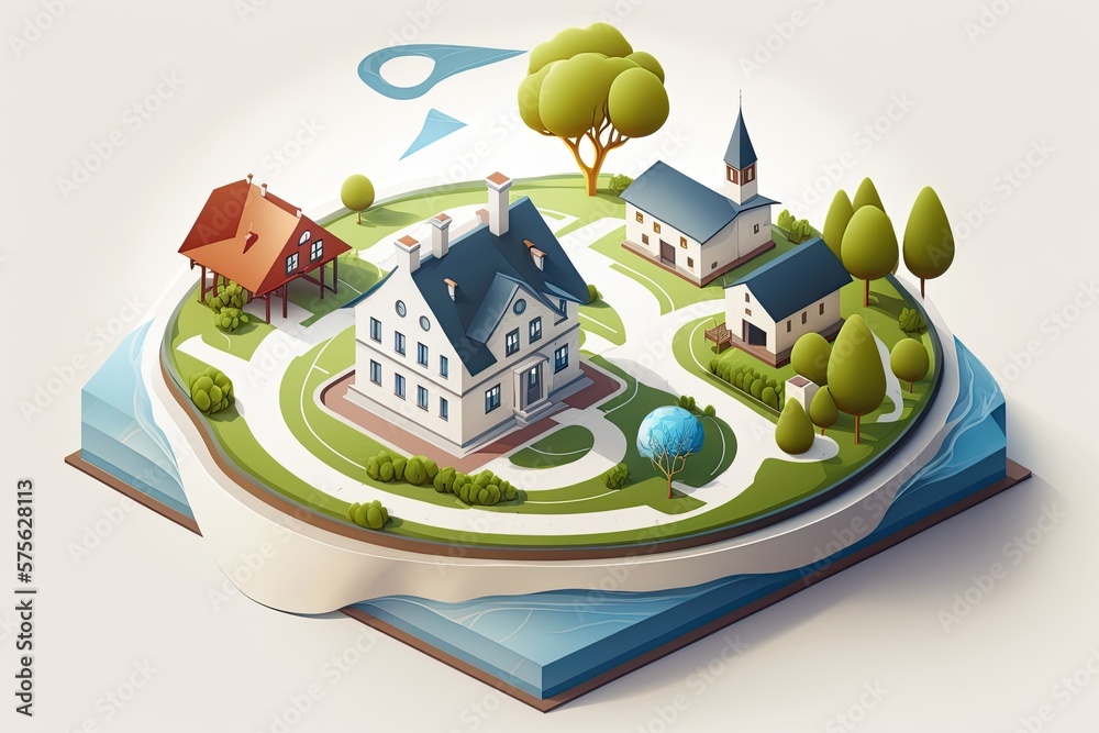 Land and property register and real estate property concept ...