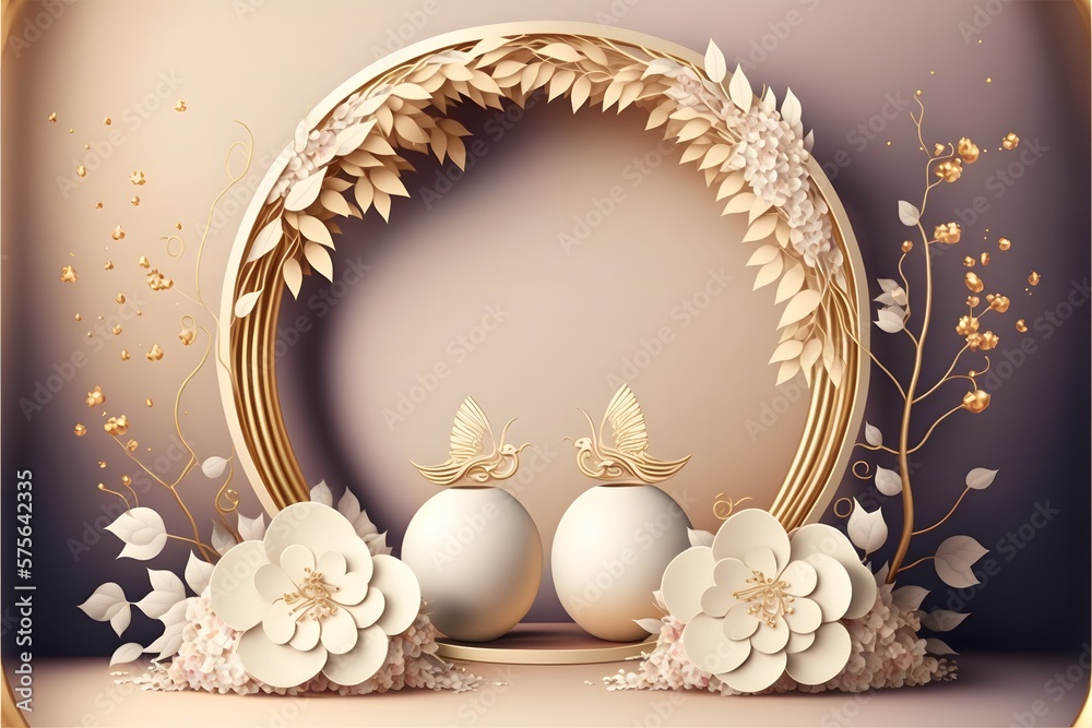 Wedding/marriage celebration invitation card design background template ...