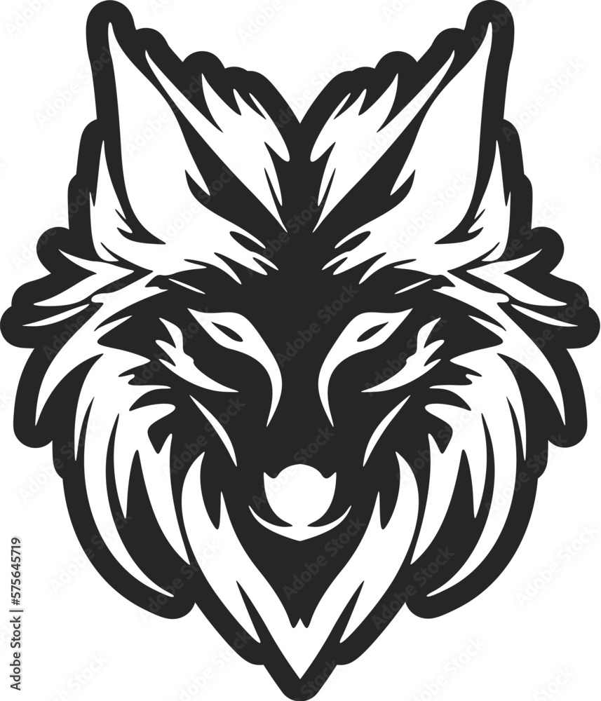 Black and white fox logo a graceful mark of distinction for your brand ...
