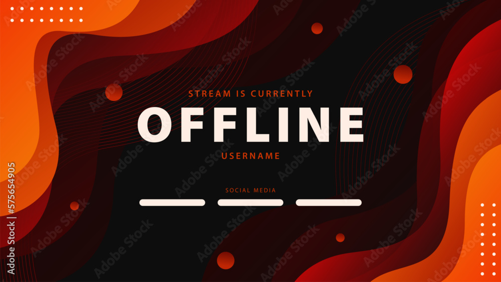 Offline stream twitch banner. Screensaver offline streaming background ...