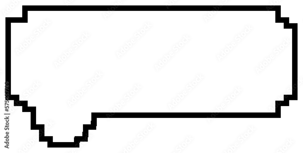 pixel 8bit text box, speech bubble, messages box Stock Illustration ...