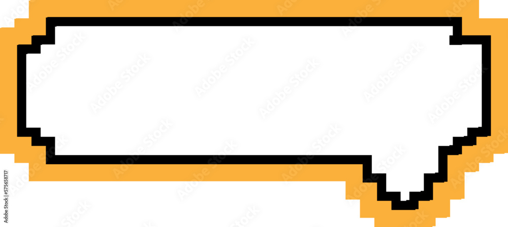 pixel 8bit text box, speech bubble, messages box Stock Vector | Adobe Stock