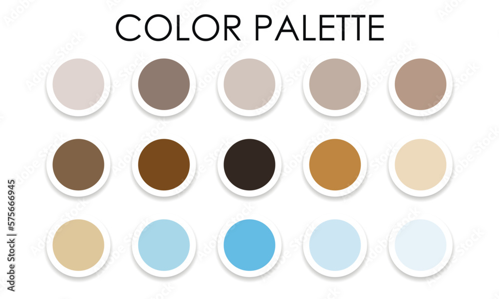 Catalog of samples of color combinations. Color palette. Vector ...
