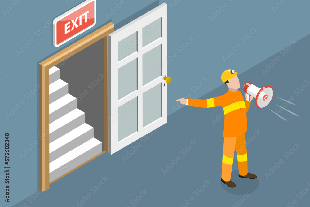 3d Isometric Flat Vector Conceptual Illustration Of Emergency
