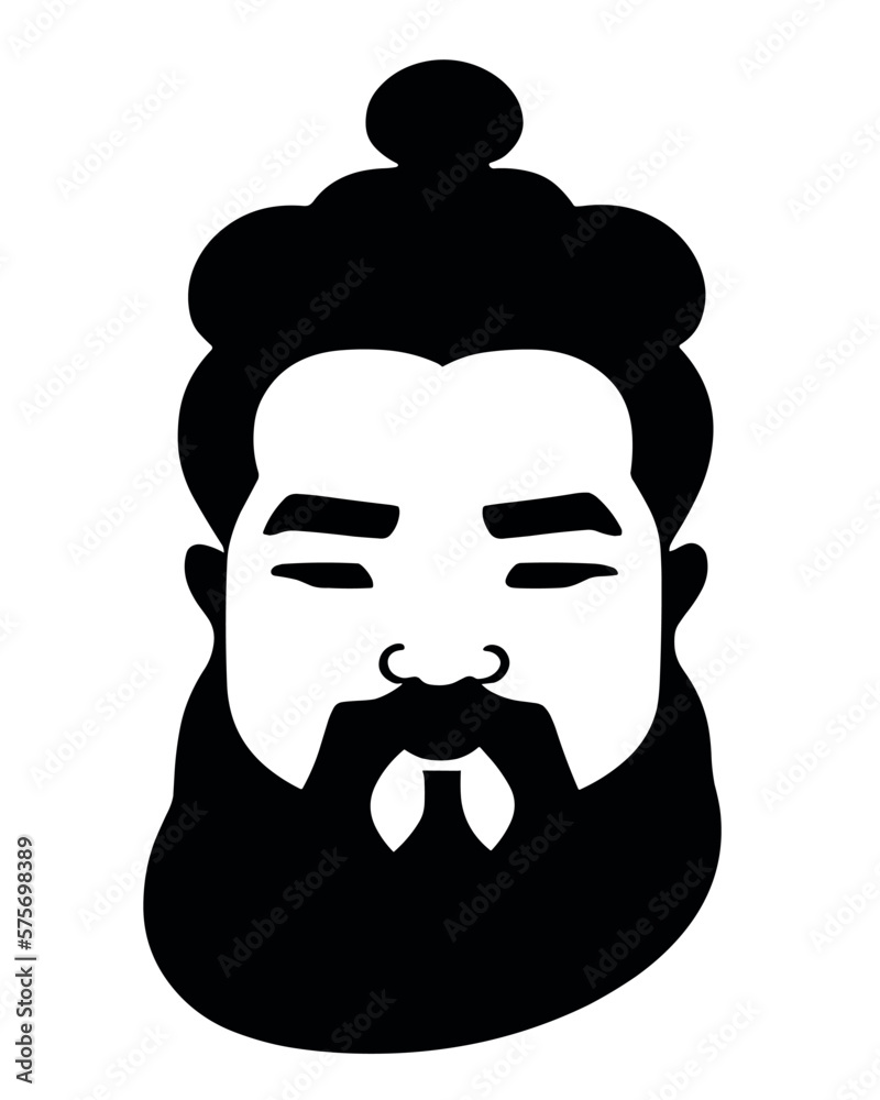 Chinese Man Silhouette
