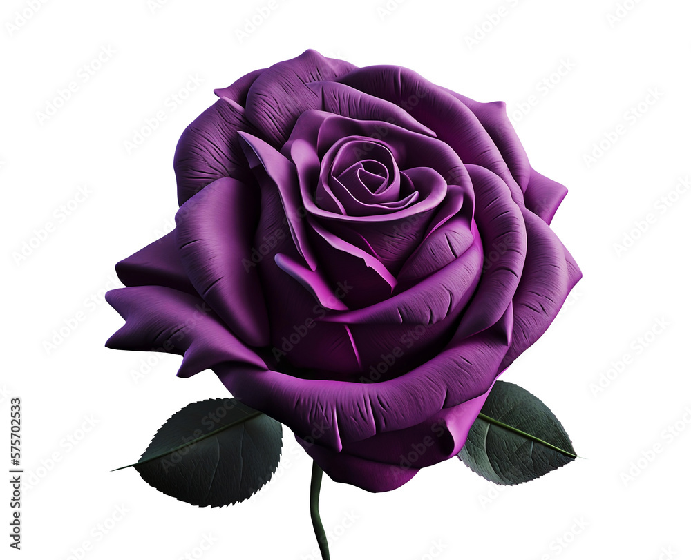 Realistic violet color rose png created with Generative AI technology ...