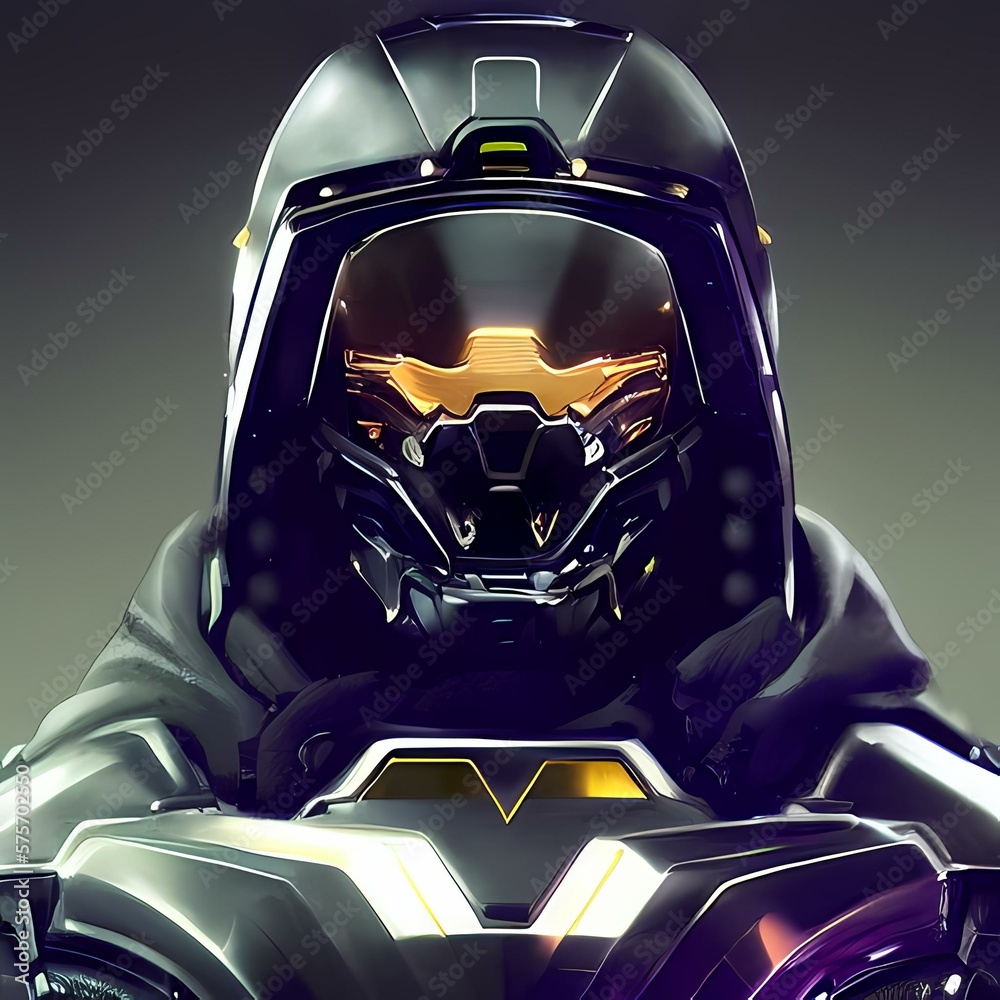 Robot face, mechanic face created with generative ai technology Stock ...