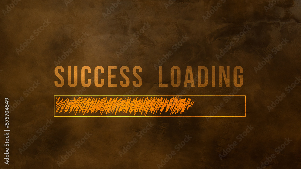 Success loading concept with hyperspace suitable for business ...