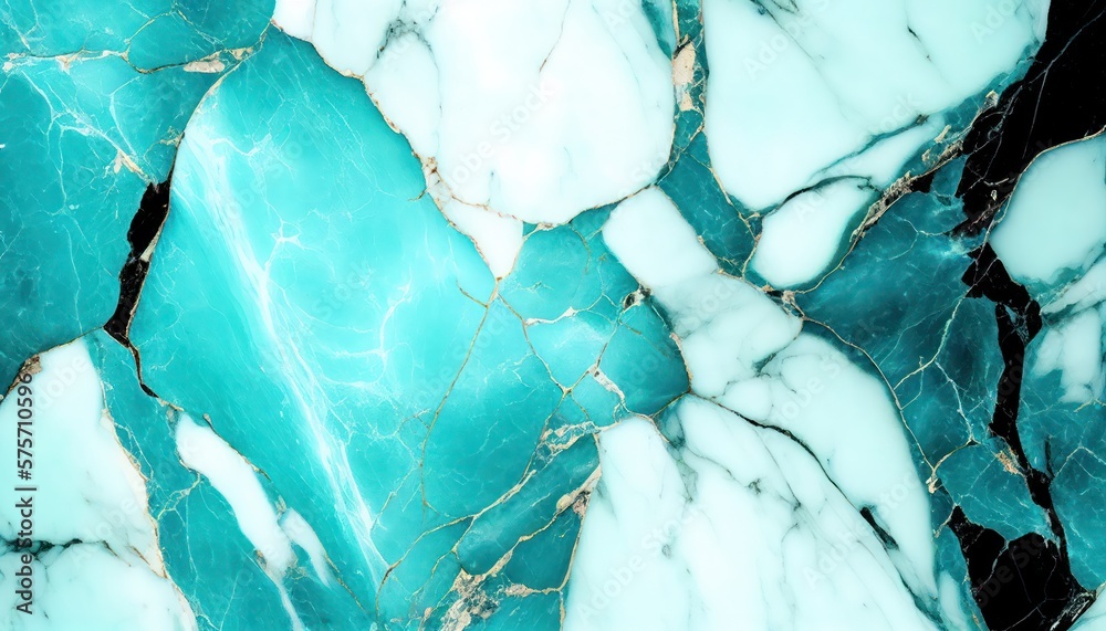 Abstract tiffany marble texture with gold splashes, blue luxury ...