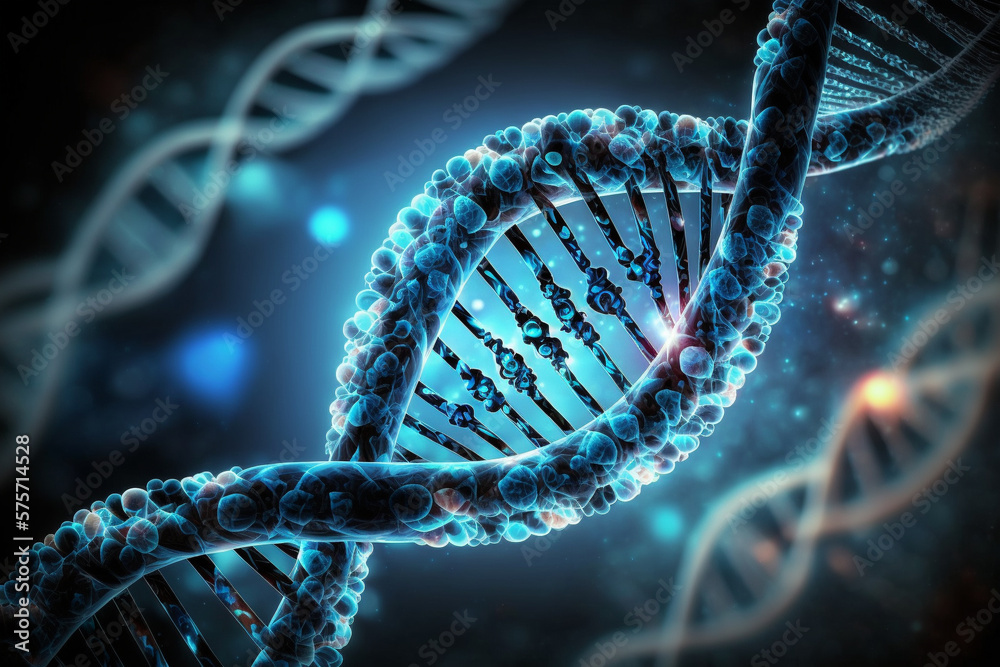 The DNA Journey. An illustration representing the evolution of human ...