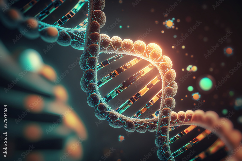 The DNA Journey. An illustration representing the evolution of human ...