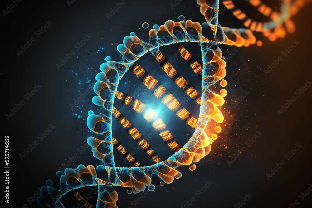 The DNA Journey. An illustration representing the evolution of human ...