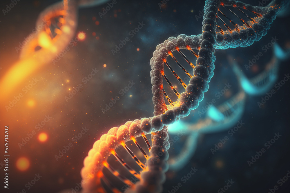 The DNA Journey. An illustration representing the evolution of human ...
