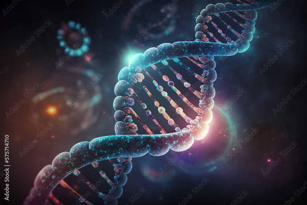 The DNA Journey. An illustration representing the evolution of human ...