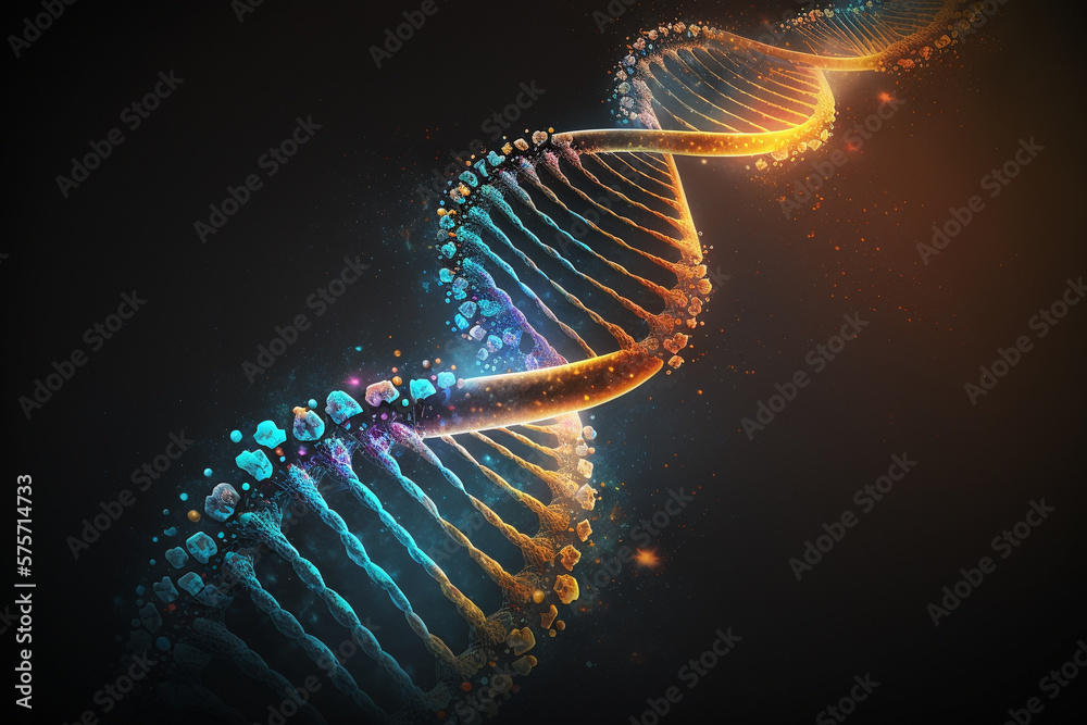 The DNA Journey. An illustration representing the evolution of human ...