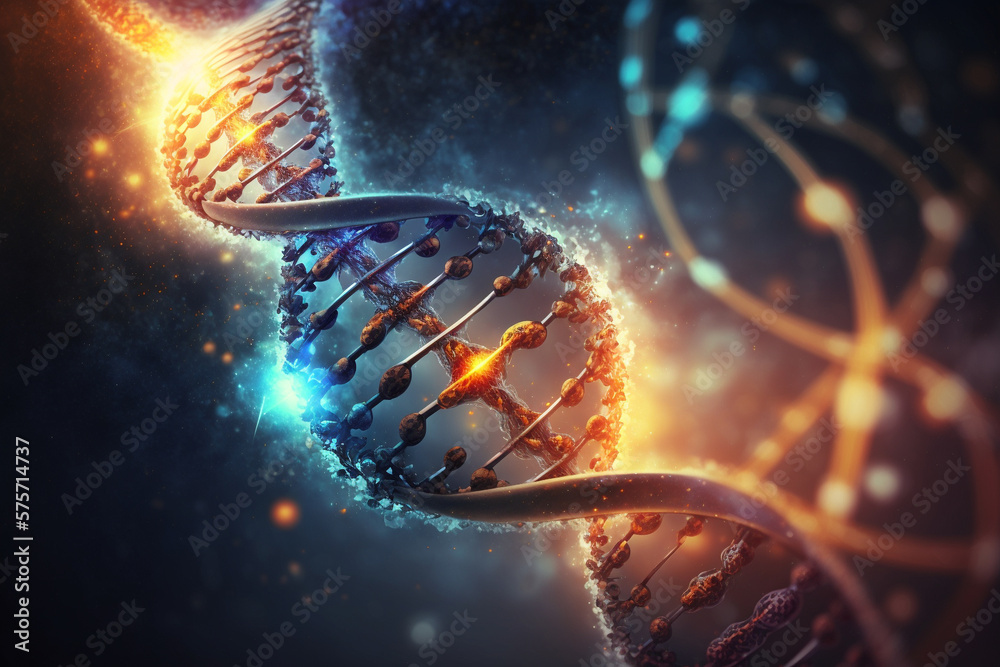 The DNA Journey. An illustration representing the evolution of human ...