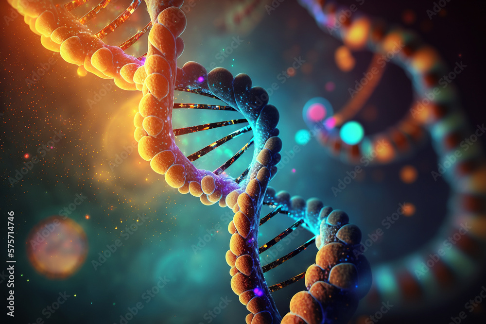 The DNA Journey. An illustration representing the evolution of human ...
