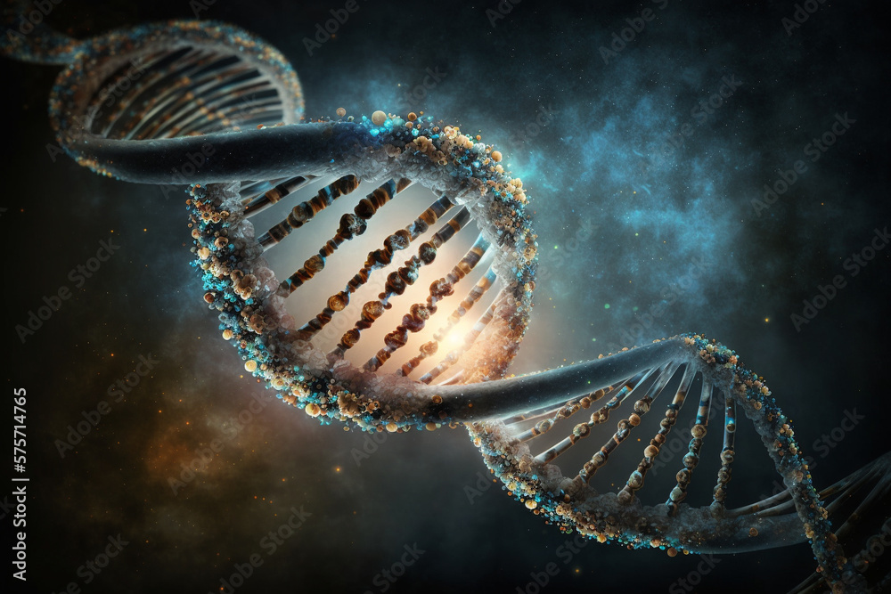 The DNA Journey. An illustration representing the evolution of human ...