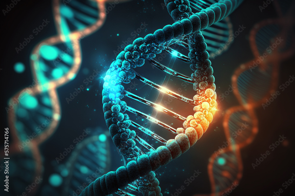 The DNA Journey. An illustration representing the evolution of human ...