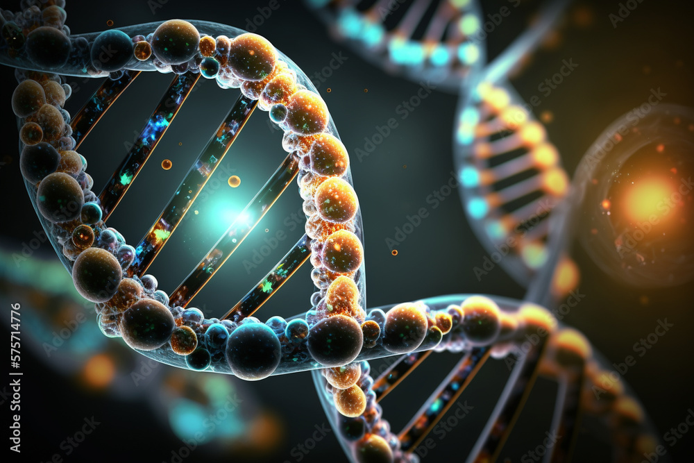 The DNA Journey. An illustration representing the evolution of human ...