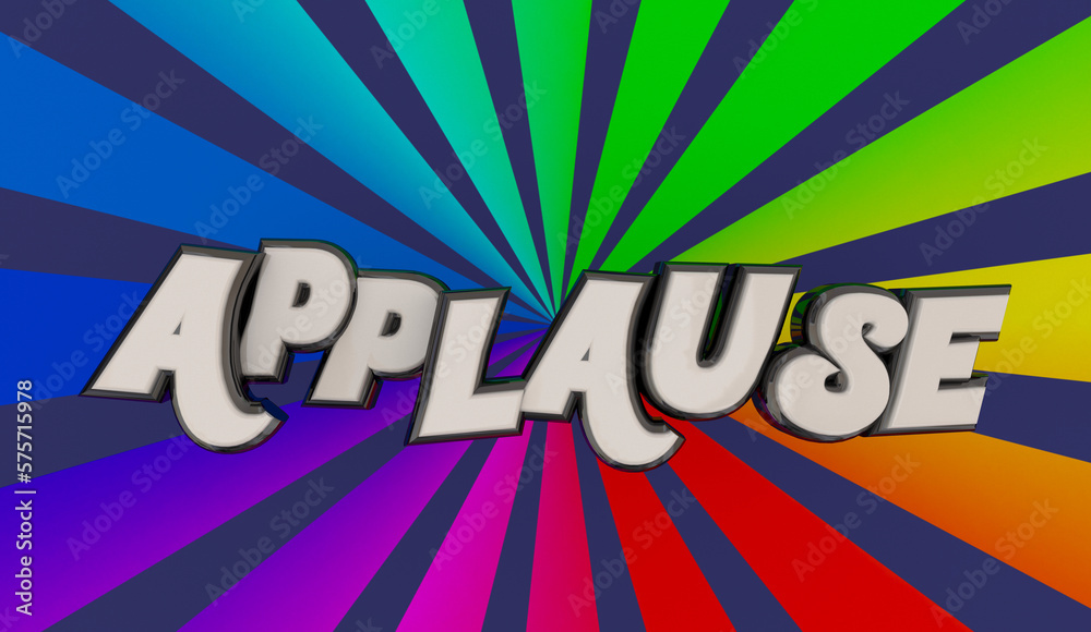 Applause Word Recognition Appreciation Great Job Work Compliment 3d ...