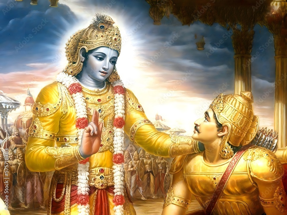 golden krishna statue Stock Illustration | Adobe Stock