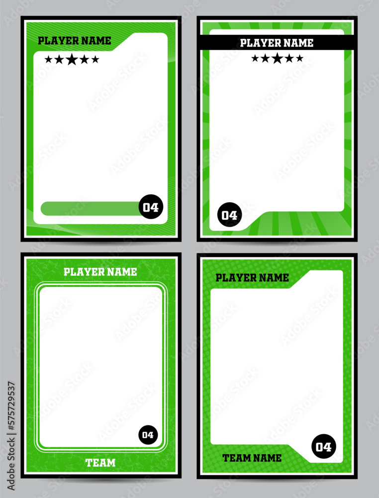 Baseball Sport player trading card frame border Stock Vector | Adobe Stock