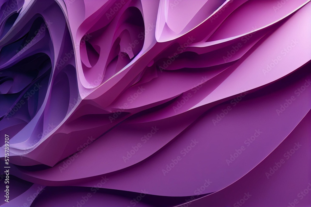 Undulating Purple and Blue Geometry. Organic form wallpaper is now in ...