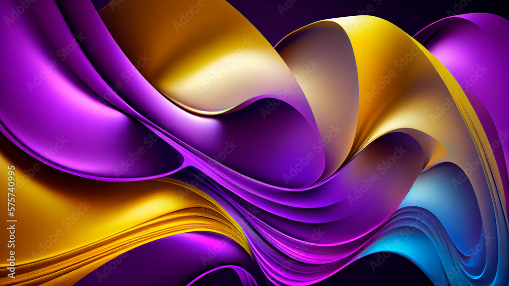 Purple wavy images representative of strength, resilience, equality ...