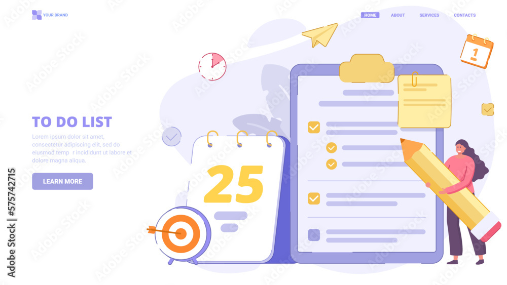 Vetor de To do list application, list of tasks online, to do reminder ...