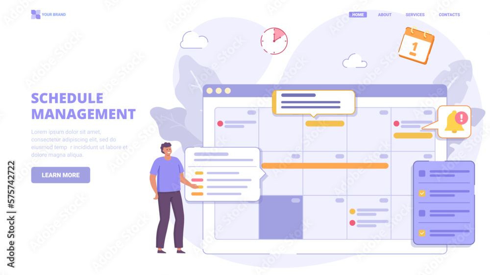Schedule management, list of tasks online, to do reminder app ...