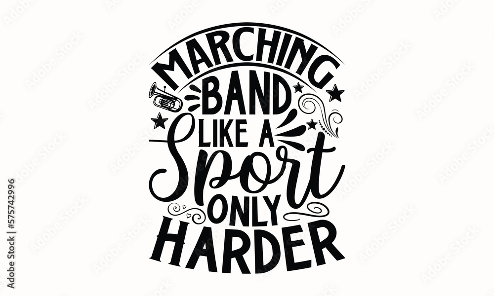 Marching Band Like A Sport Only Harder- Flute t shirts design, Hand ...