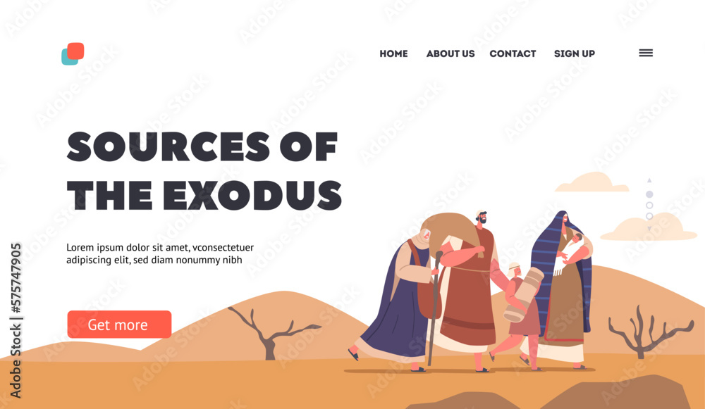 Israelite Exodus Landing Page Template. Moses Moses Led The People Of ...