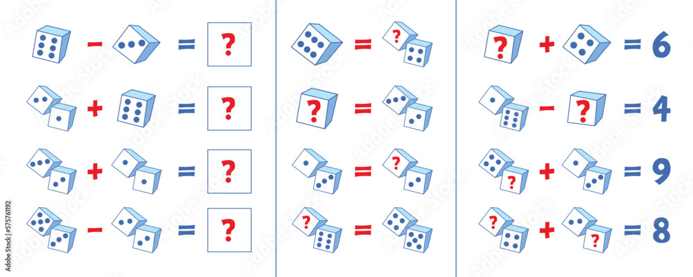 Math puzzle. Educational game for children. Choose correct answer ...