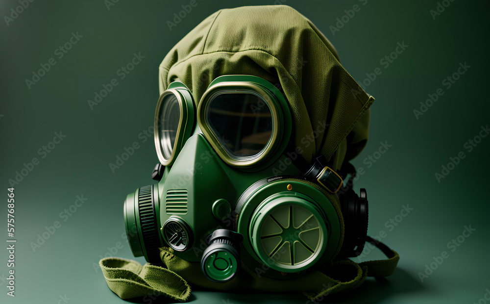 the gas mask that said no to pollution and surrendered to nature Stock ...
