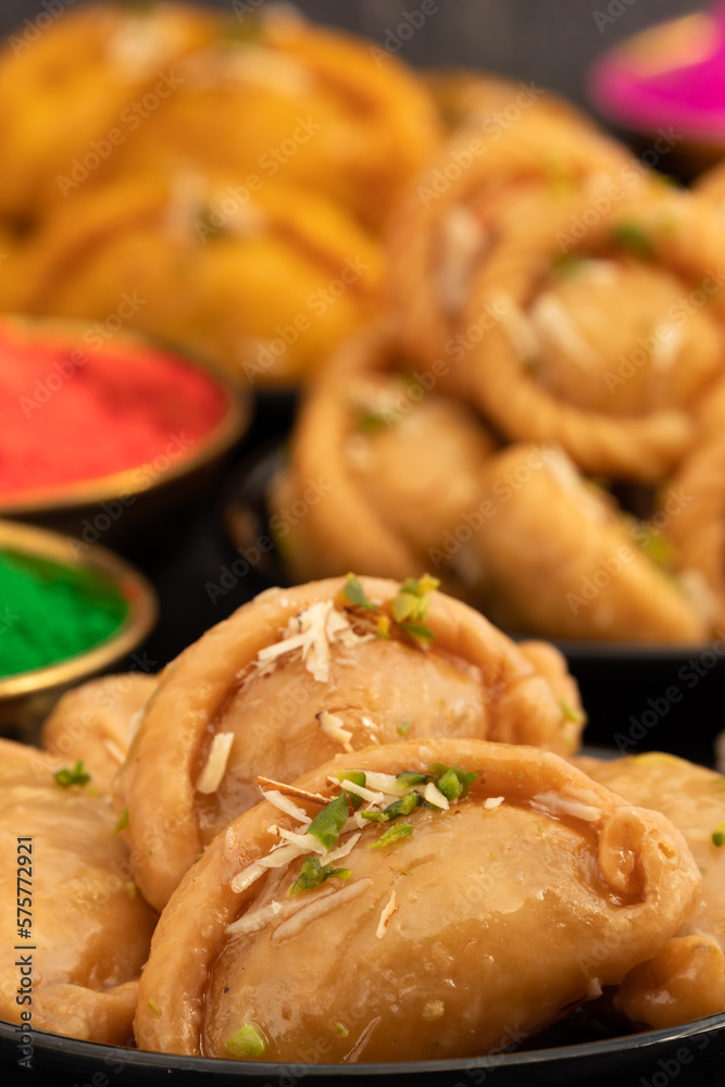 Gujia Also Called Gujiya, Pirukiya, Pirukia, Pedakiya, Karanji, Basundi ...
