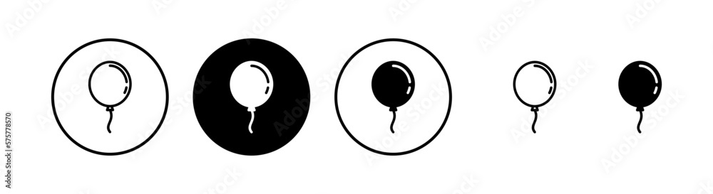 Balloon icon vector illustration. Party balloon sign and symbol Stock ...