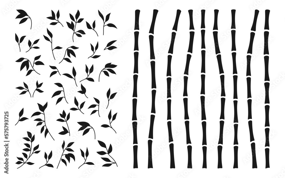 Bamboo Stick Silhouette