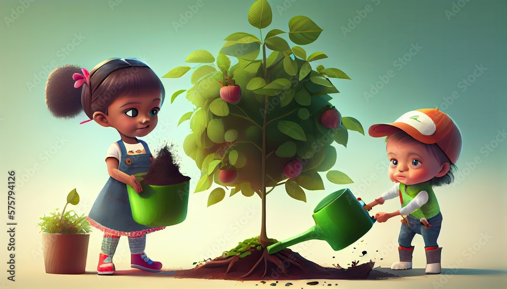 Reforestation Cartoon