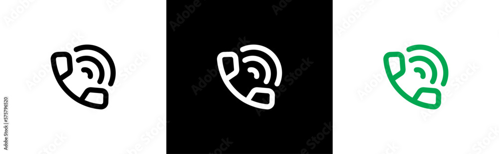 Phone icon. Contact us symbols. Support, customer service, help ...