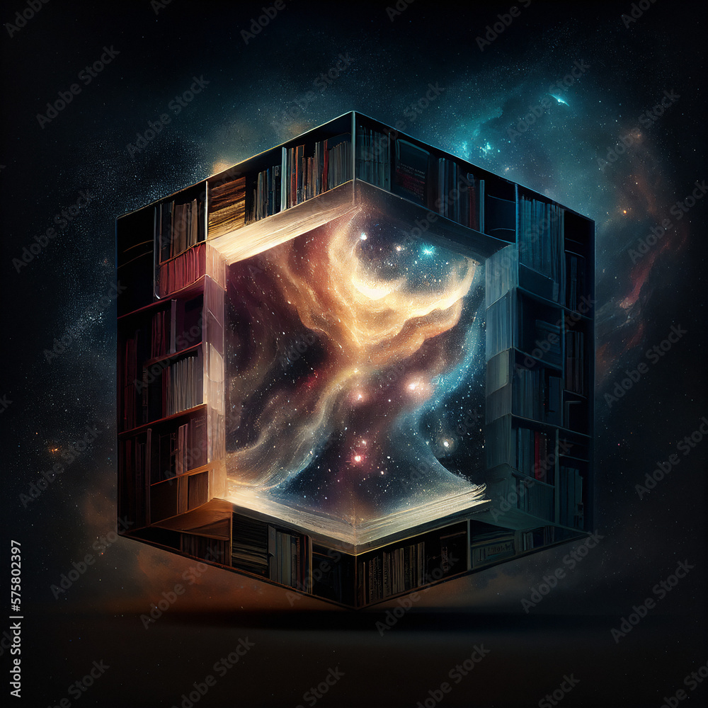 Fourth Dimension Time Tesseract - Generative Ai Stock Illustration ...