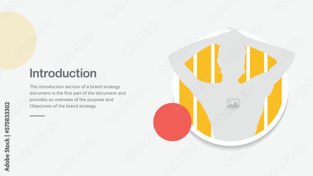 Introduction Infographic presentation template Stock Vector | Adobe Stock