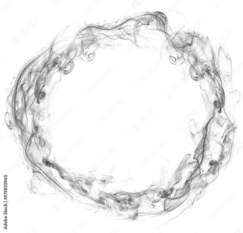 cigarette smoke ring frames Stock Illustration | Adobe Stock
