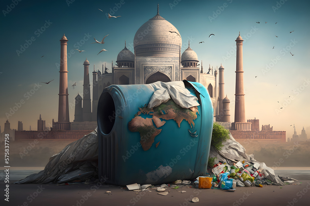 Global environment problem of plastic waste pollution in India ...