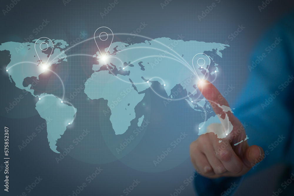 Global logistics network transportation of fast or instant world ...